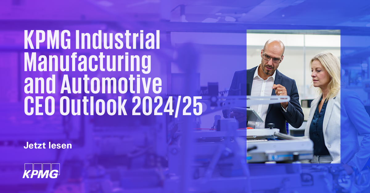 KPMG Industrial Manufacturing and Automotive CEO Outlook 2024/25